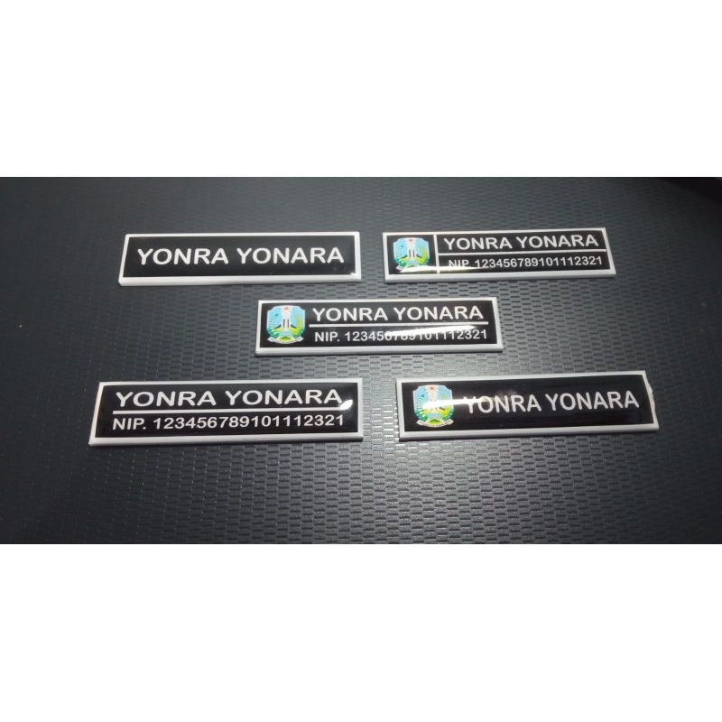 Jual Perlengkapan ASN Nama Dada Peniti Name Tag Magnet Papan Nama ...