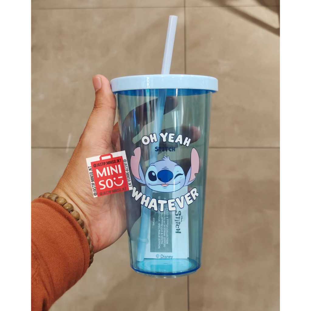 Jual MINISO 🆕 Botol Minum Sedotan / Tumbler DISNEY STITCH Collection ...
