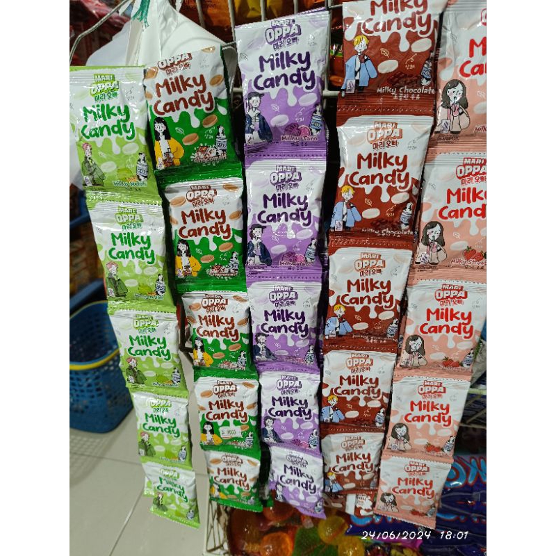 Jual Milky Candy permen Mari Oppa All varian (1renceng = 10sct ...