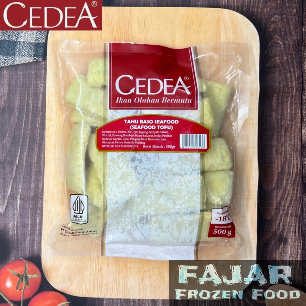 Jual CEDEA TAHU BASO SEAFOOD 500gr | BASO BENTUK KOTAK | HOTPOT ...