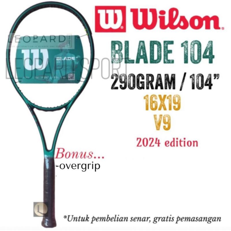 Jual Raket Tenis Wilson BLADE 104 V9 290g / Raket Wilson Blade v9 2024 | Shopee Indonesia