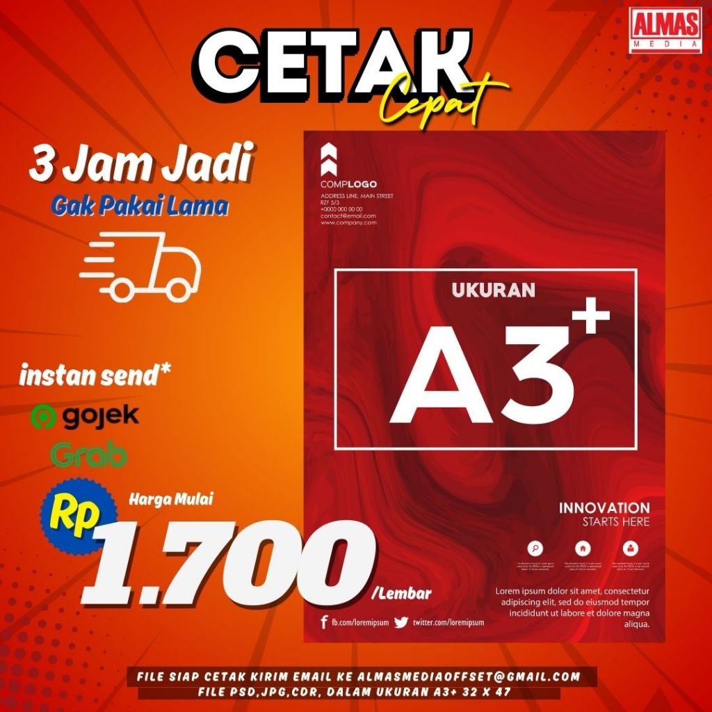 Jual Print A3+ Cetak A3+ MURAH Art Paper dan Art carton 1 Sisi / 2 Sisi - AP 120, AP 150, AP 210 ...
