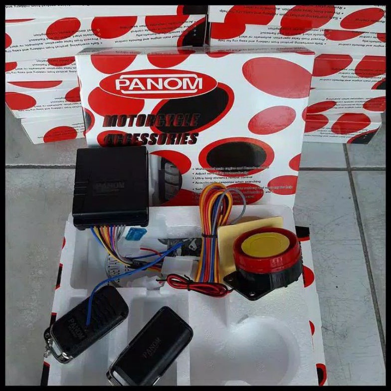 Jual KODE L27I ALARM MOTOR V12 BISA STARTER 2 REMOTE ANTI MALING SENSOR ...
