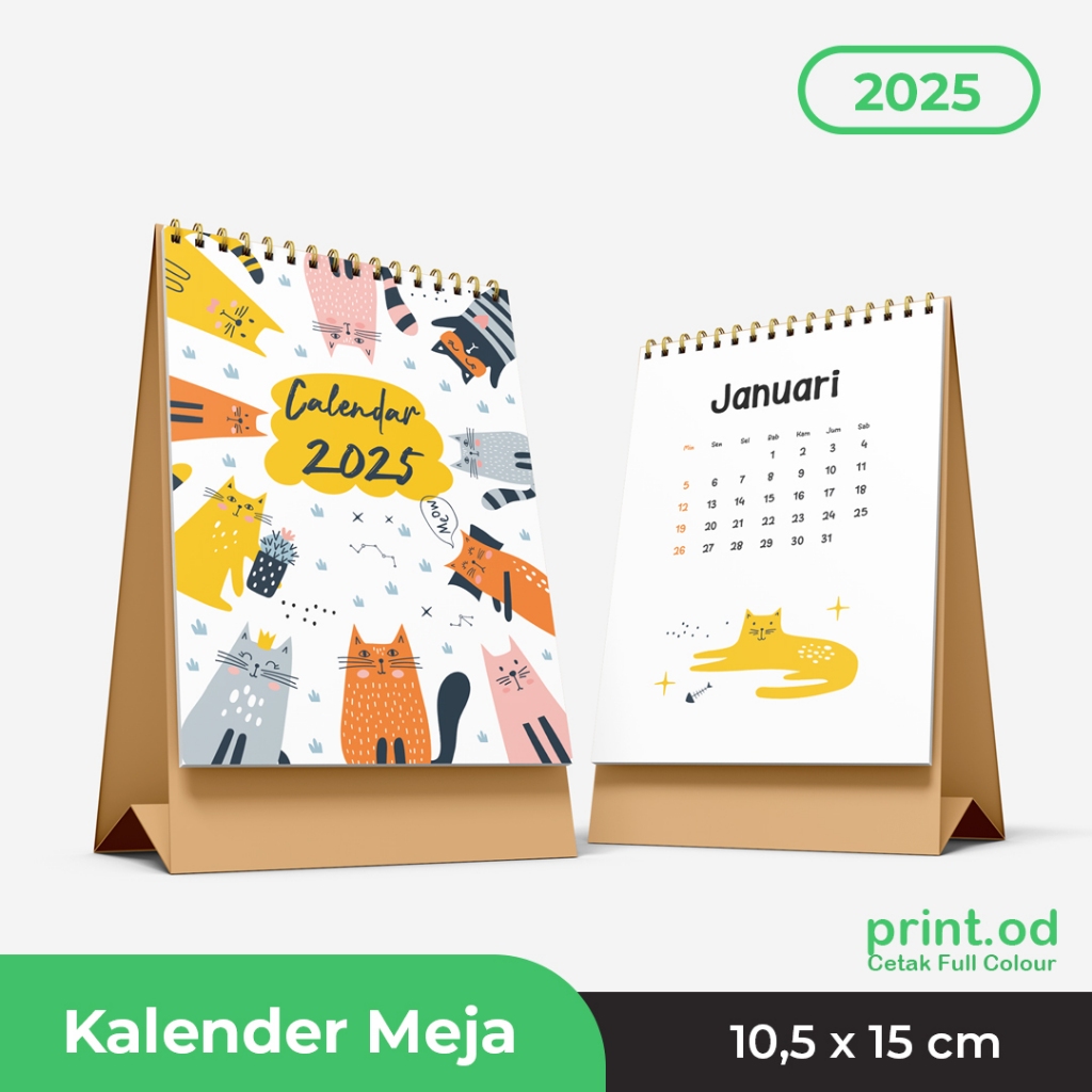 Jual Kalender Meja A6 2025 I Print.od I Kalender Meja Aesthetic I ...