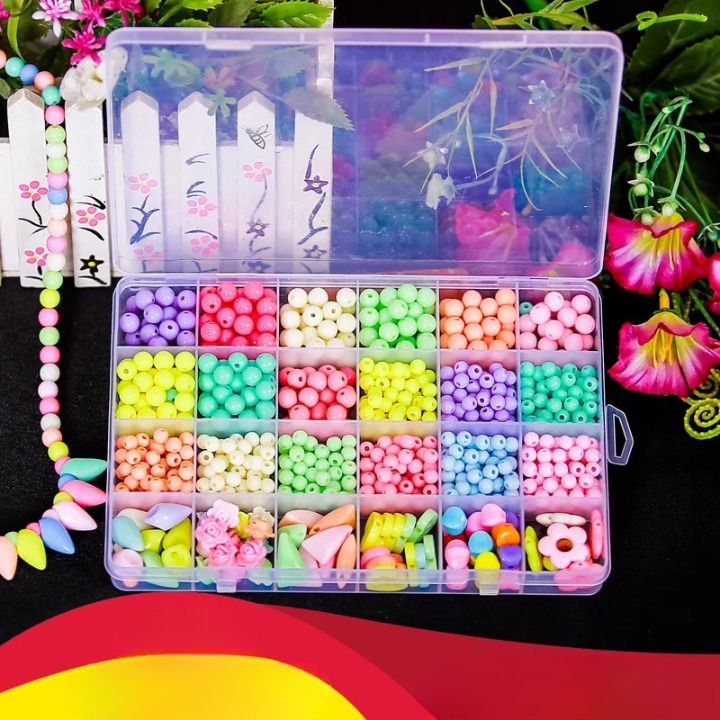 Jual Mainan Edukasi Kreatifitas Anak Meronce manik /mute /pernak pernik ...