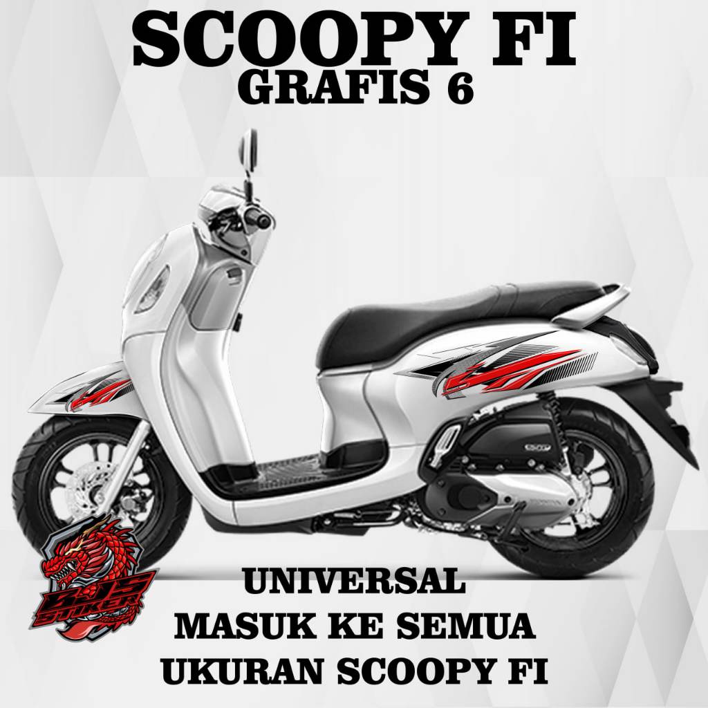 Jual stiker scoopy fi grafis 6 - stiker decal honda scoopy fi injeksi ...