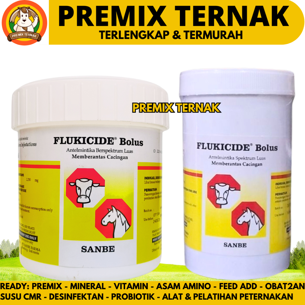 Jual FLUKICIDE 12 BOLUS FLUKICIDE 42 BOLUS SANBE - Obat Cacing Sapi ...