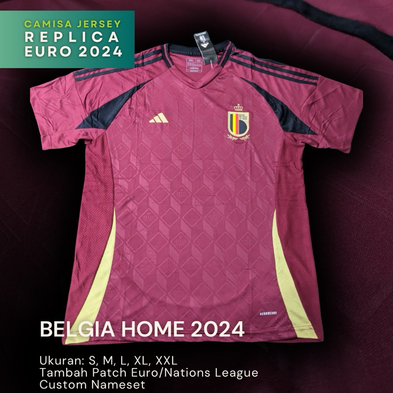 Jual JERSEY BELGIA HOME EURO 2024 | Shopee Indonesia