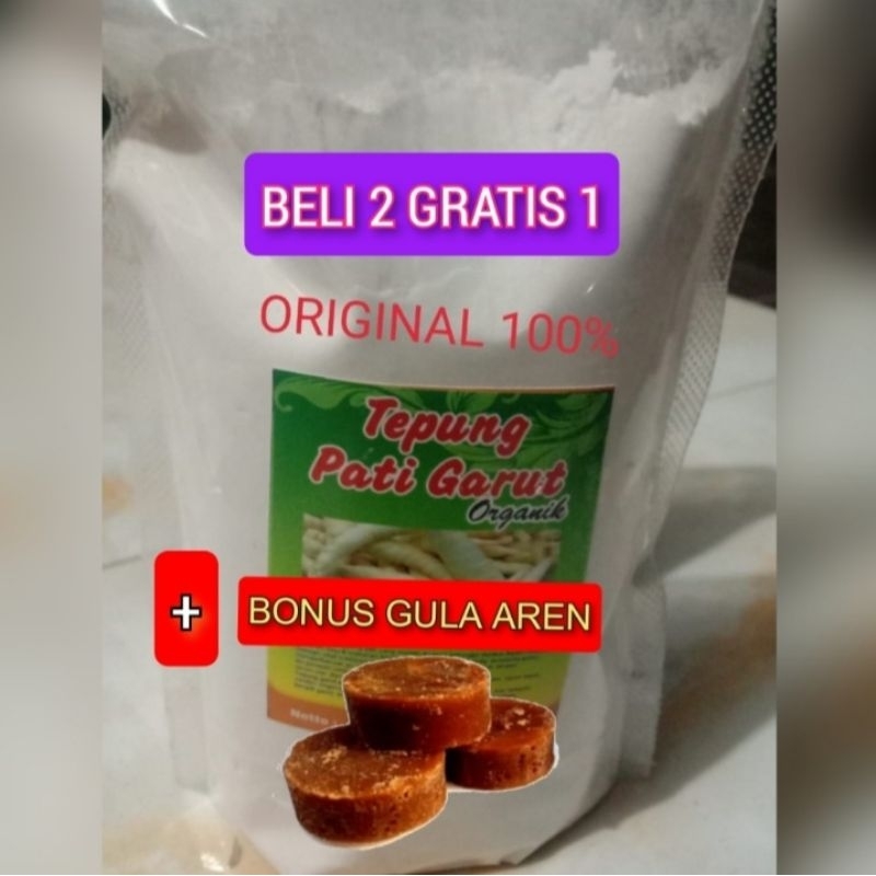Jual TEPUNG PATI IRUT/GARUT BELI 2 GRATIS 1 BONUS GULA AREN | Shopee ...