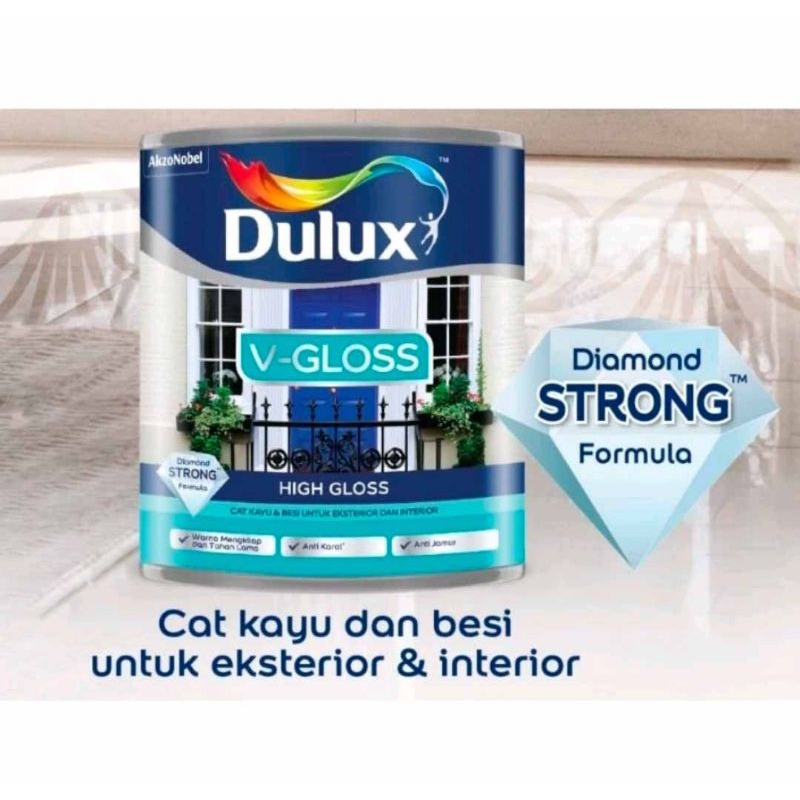 Jual Cat Minyak Kayu Dan Besi Dulux Vgloss V Gloss Hi Gloss 0 8 Ltr