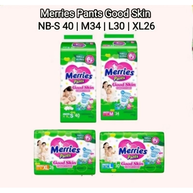 Jual Merries Pants Good Skin NB-S40 | M34 | L30 | XL26 | XXL28 | Shopee ...