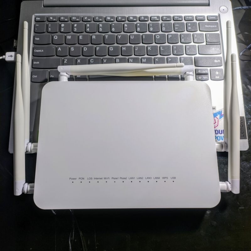 Jual Router ONT/Modem / ZTE F670 Premium / 6 Antenna / 4GE / Dualband ...