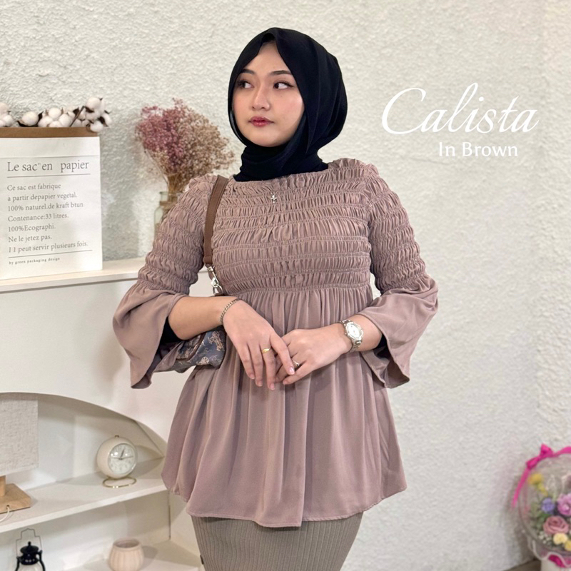 Jual [Calista] New Collection - Atasan Wanita Polos Premium - Atasan ...