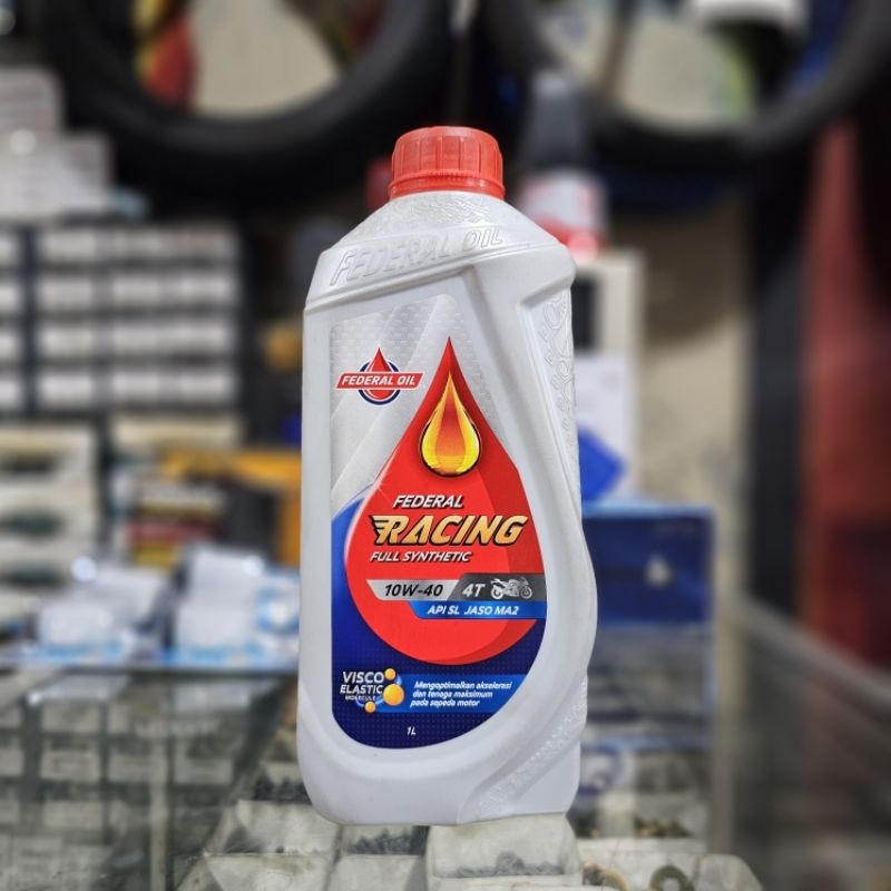 Jual Oli Mesin Motor Federal Racing 4T SAE 10W-40 1000ml / 1 Liter ...