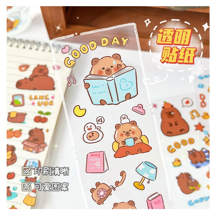 Jual Stiker Panjang Capybara Stiker Bahan PVC Import | Shopee Indonesia