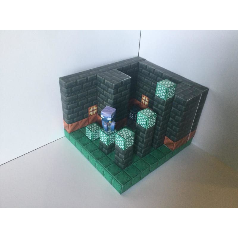 Jual Lembaran pola papercraft diorama minecraft maze room untuk expansi ...