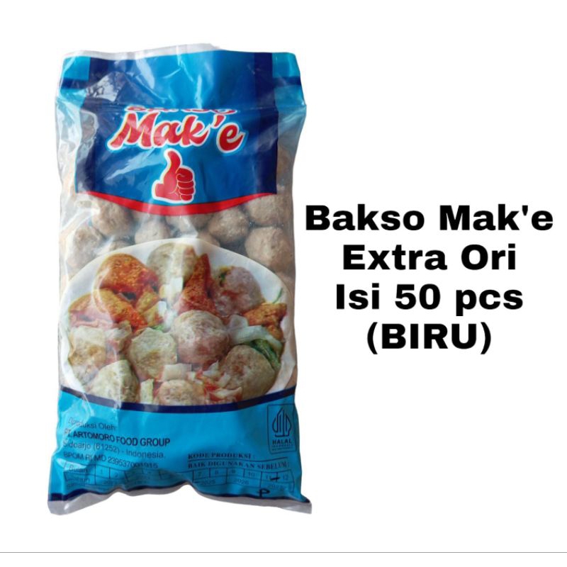 Jual pentol bakso mak'e extra ori isi 50 pcs (Bungkus BIRU) | Shopee ...