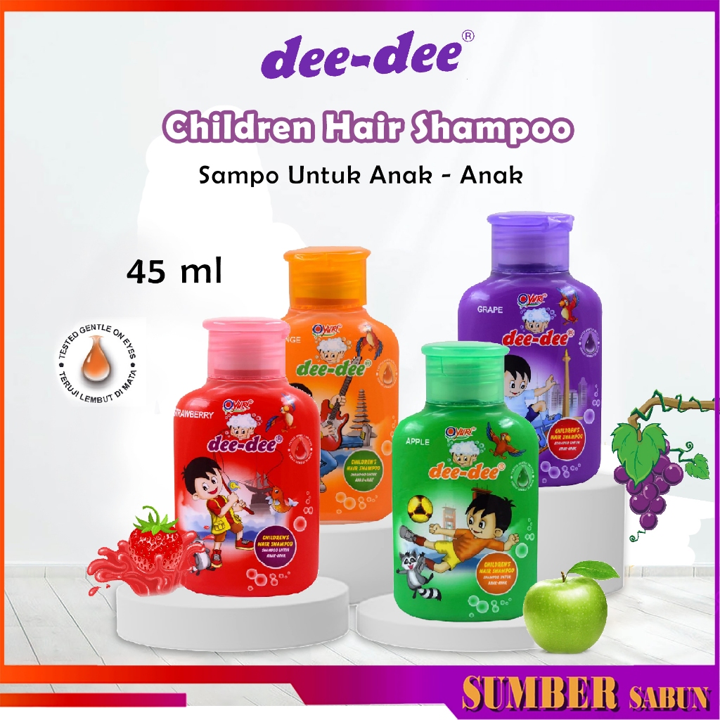 Jual Dee dee Childerns Hair Shampoo 45ml Sampo Anak Aroma Buah | Shopee ...