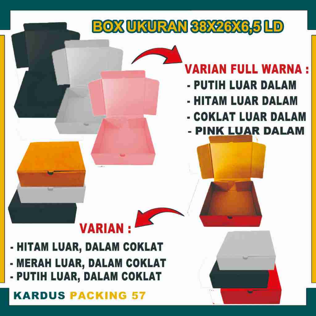 Jual Box 38x26x6 Cm ( Box KUKER 250 Grm) / Box Kue Kering Isi 6 / Box ...