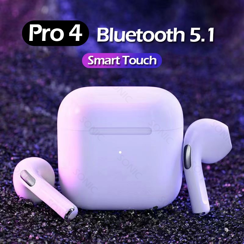 Jual Pro 4 Wireless Earphone Bluetooth Android TWS Bluetooth Earbuds HiFi Headset Bluetooth Bass ...