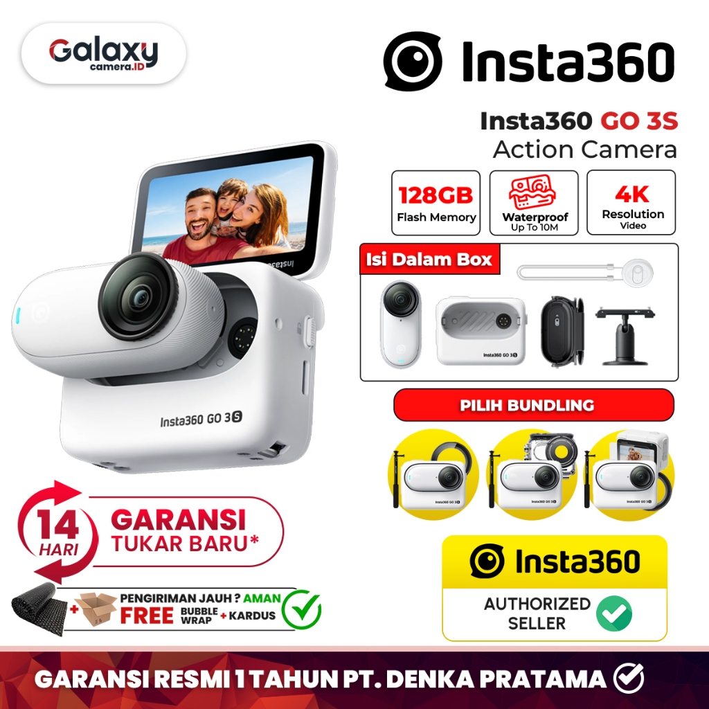 Jual Insta360 GO 3S Action Cam 4K Insta 360 GO3 S GO3S Tiny Camera ...
