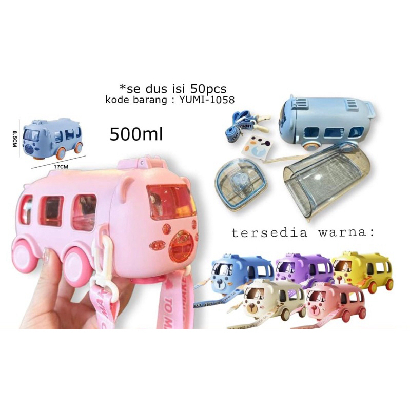 Jual BOtol Plastik Anak Bentuk Mobil Beruang Dengan Roda dan Tali ...