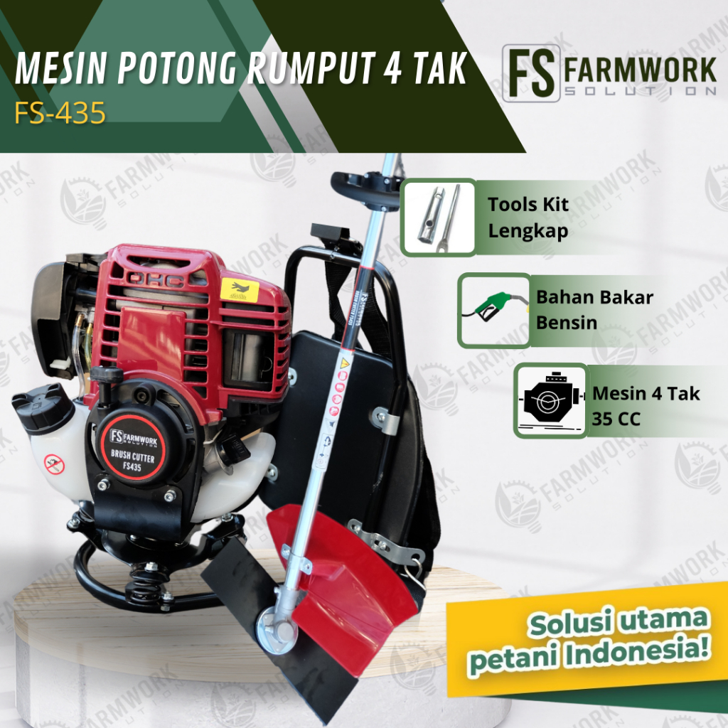 Jual Mesin Potong Rumput Gendong 4 Tak Farmwork Solution / Brush Cutter FS435 FS431 4 Tak ...