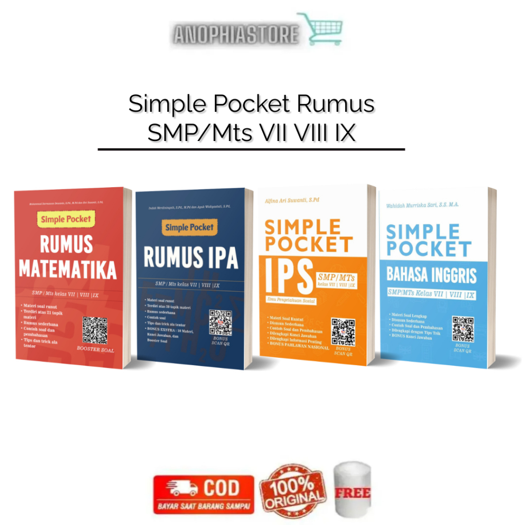 Jual Rumus Matematika IPA IPS Bahasa Inggris SMP/MTs Simple Pocket Rumus Matematika IPS Bahasa ...