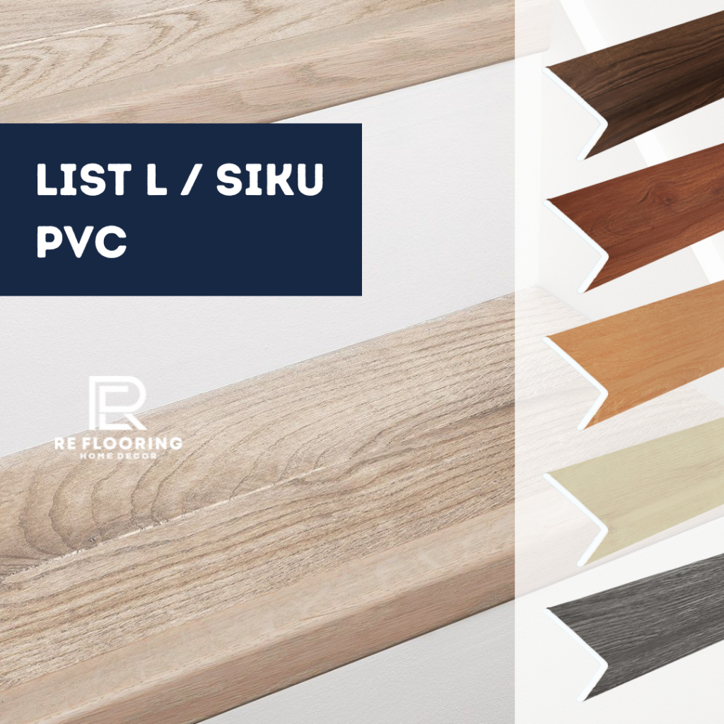 Jual List Siku L PVC - Lis Step Nosing Tangga Lantai Vinyl SPC | Shopee ...