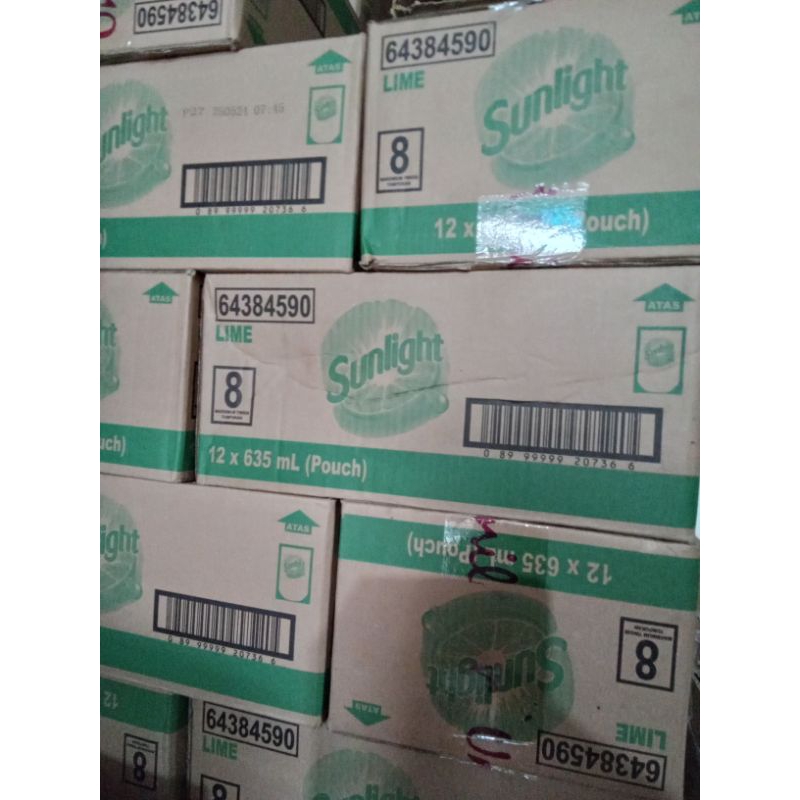 Jual Sunlight Dus 635 x 12 Refill / Sunlight Lime 635 x 12 / Sunlight ...