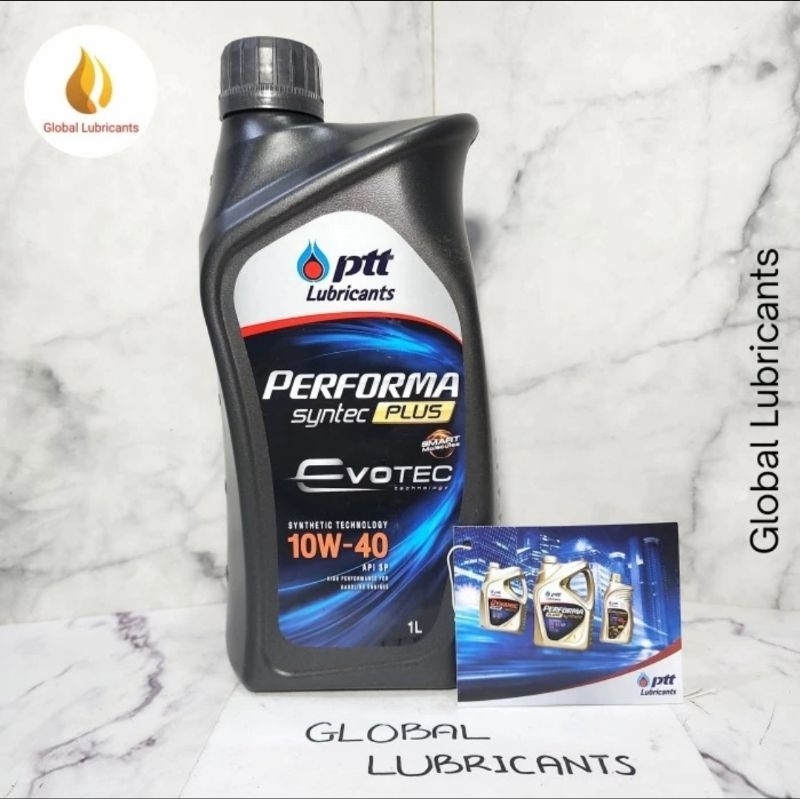 Jual PTT Evotec Performa Syntec Plus API SP 10W-40 1 Liter Thailand (Oli Mesin Bensin Synthetic ...