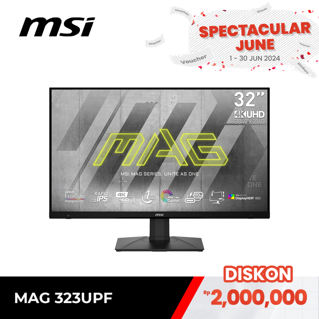 Jual Monitor LED MSI MAG 323UPF Gaming - 4K UHD 160Hz 32" Inch | Shopee Indonesia