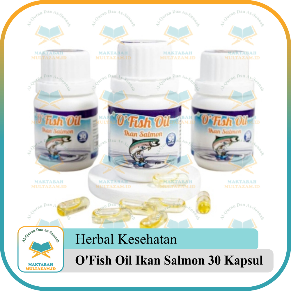 Jual Herbal O'Fish Oil Ikan Salmon 30 Kapsul Original | O Fish Oil Isi ...