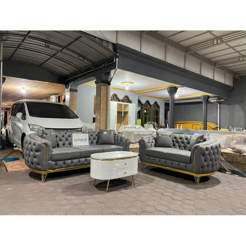 Jual sofa turki list gold | Shopee Indonesia
