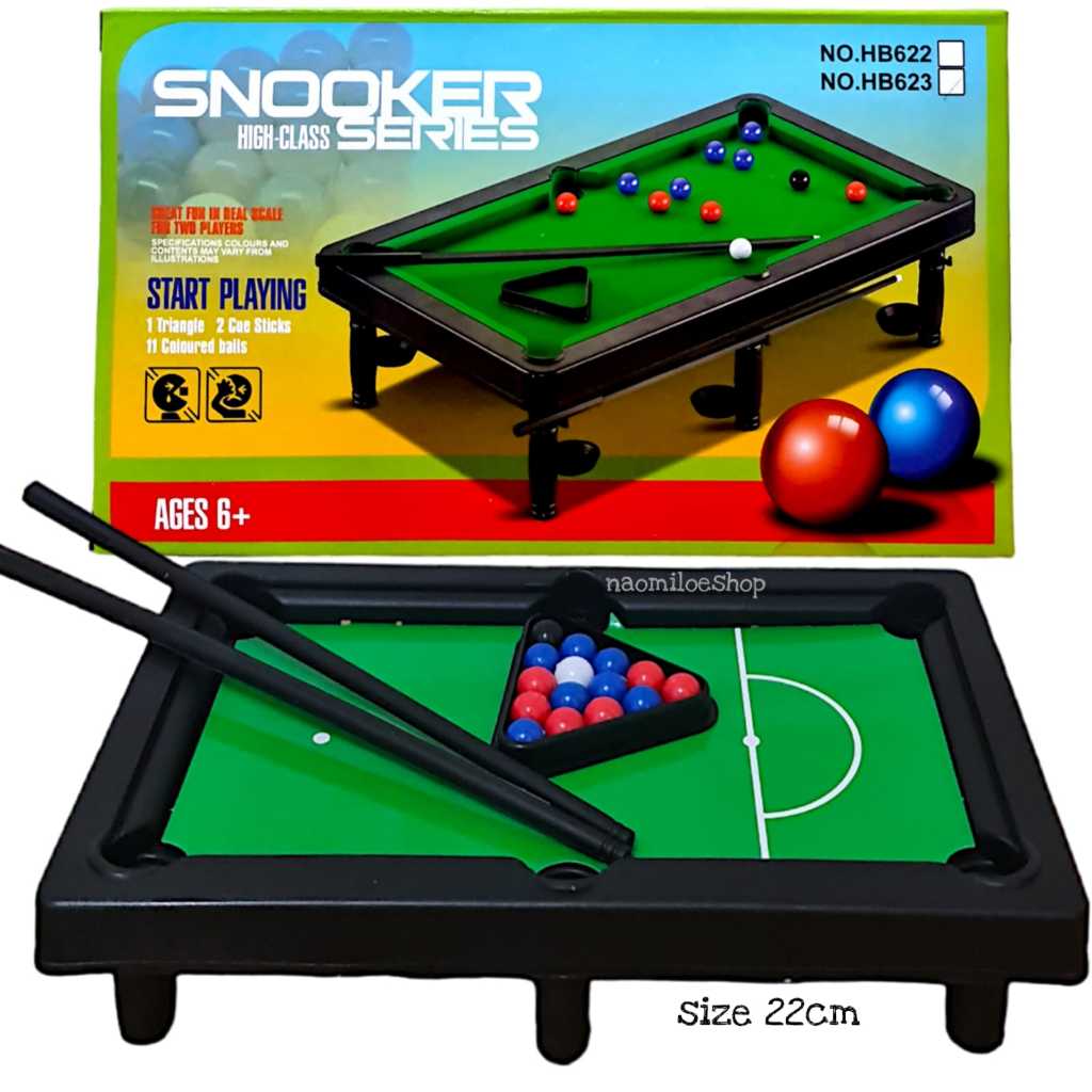 Jual Snooker series 22cm board game mainan meja billiard table mainan ...