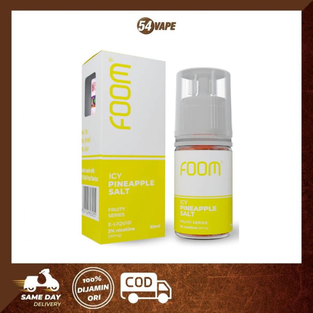 Jual Liquid FOOM Saltnic Icy Pineapple 30ml 30mg | Shopee Indonesia