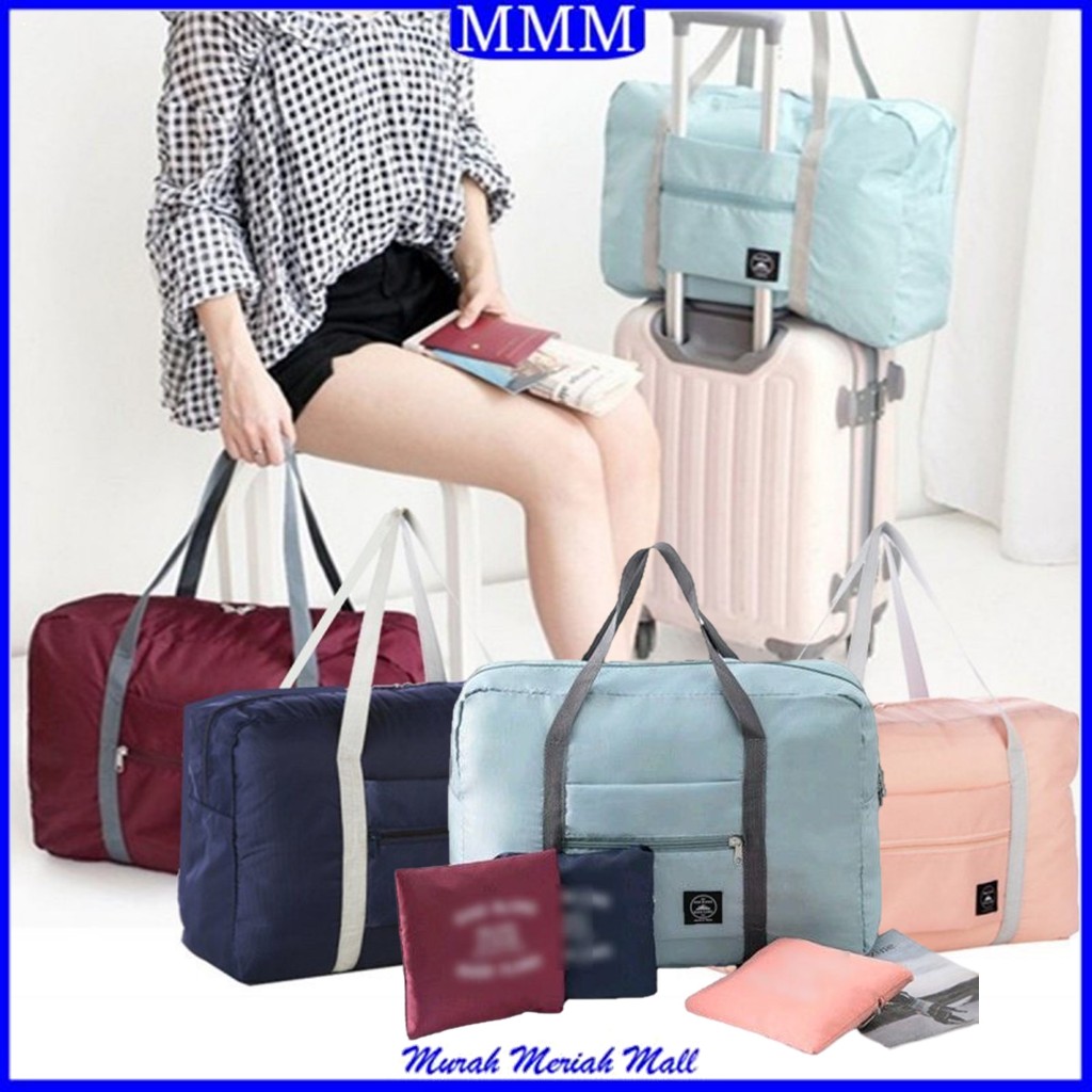 Jual MMM Tas Travel Lipat Motif Tas Koper Lipat Jinjing Polos Besar ...