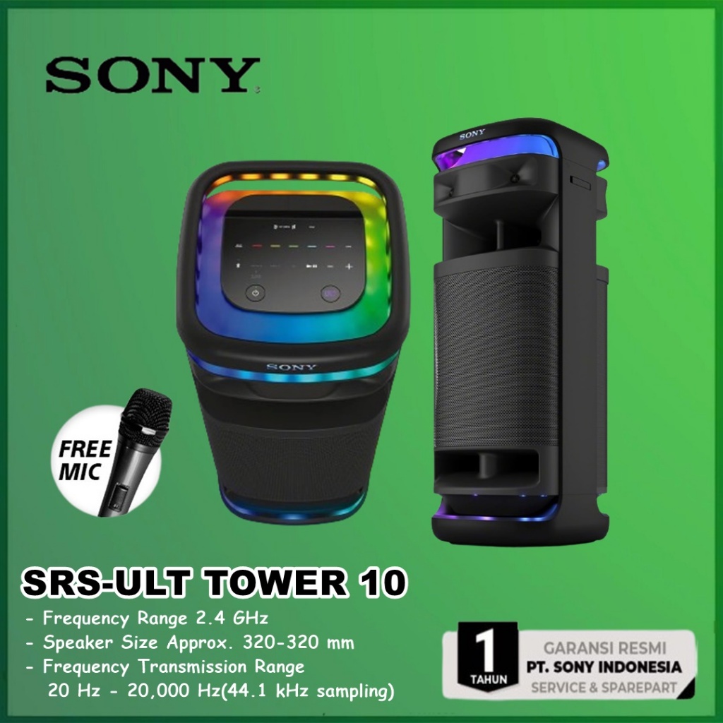 Jual Sony SRS-ULT1000 ULT Tower 10 Tower10 Wireless Portable Bluetooth ...