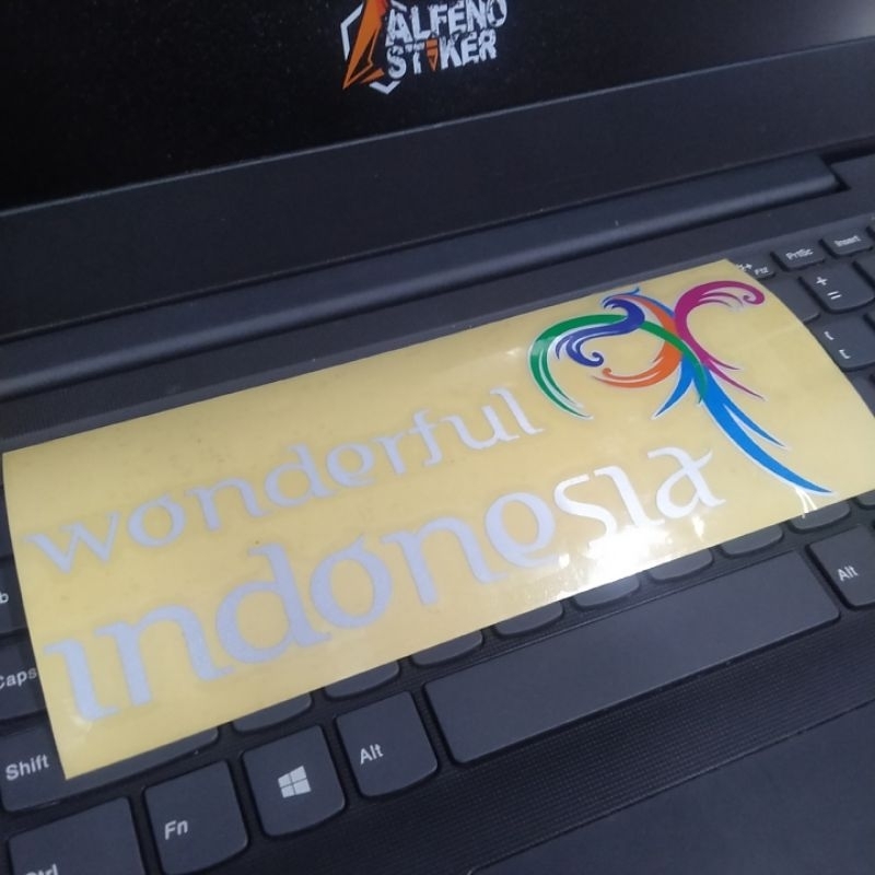 Jual Stiker Wonderful Indonesia 20cm | Cutting Sticker Pesona Indonesia ...