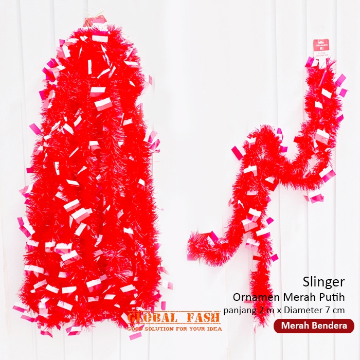 Jual slinger merah bendera / slinger merah putih DIRGAHAYU / slinger ...