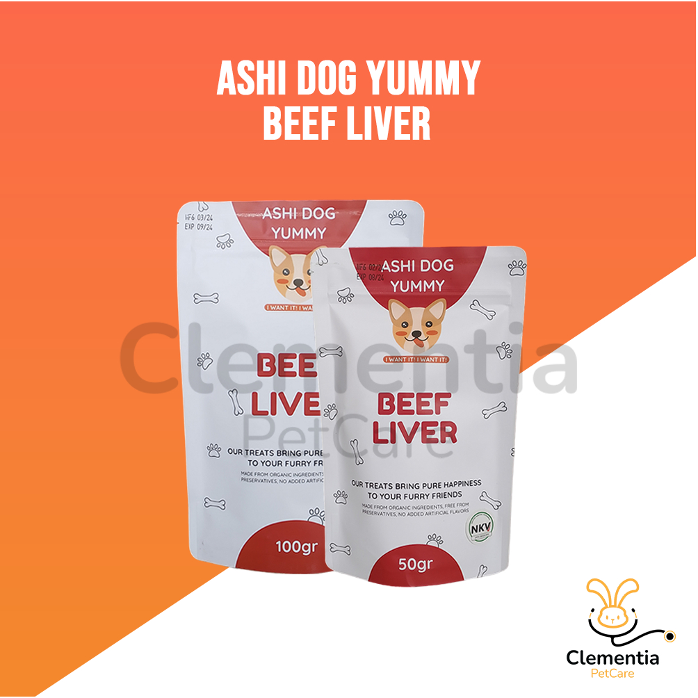 Jual Ashi Dog Yummy Beef Liver - Snack Cemilan Anjing - 50 gr | Shopee ...