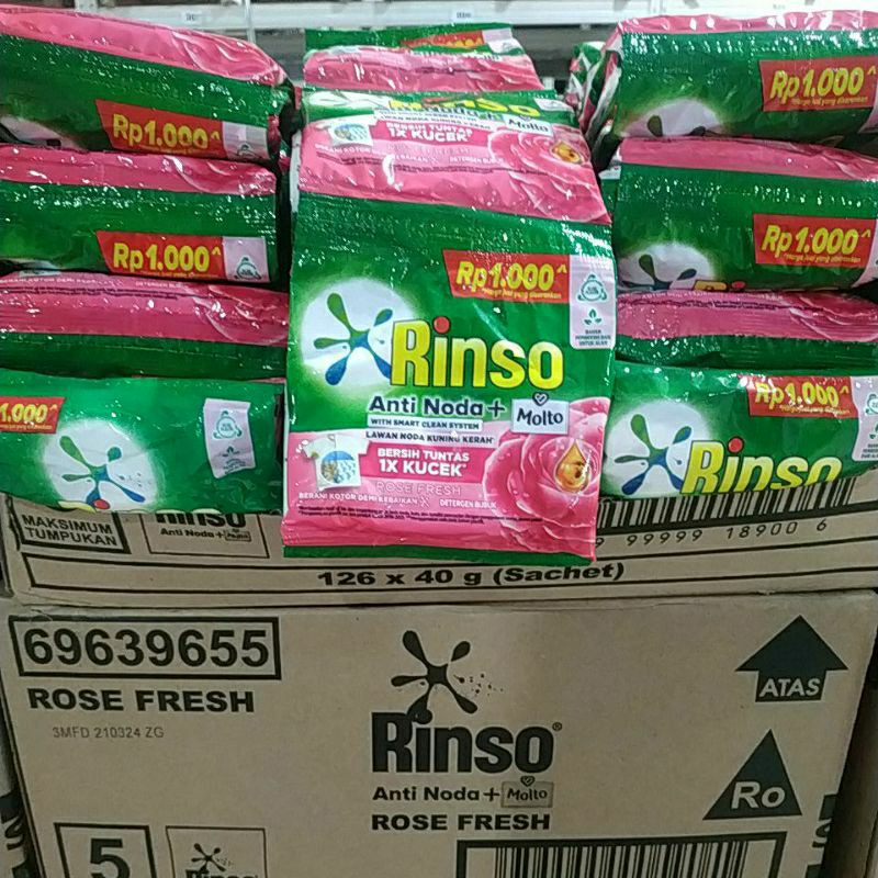 Jual Rinso bubuk 40 gr renceng (6 sachet) | Shopee Indonesia