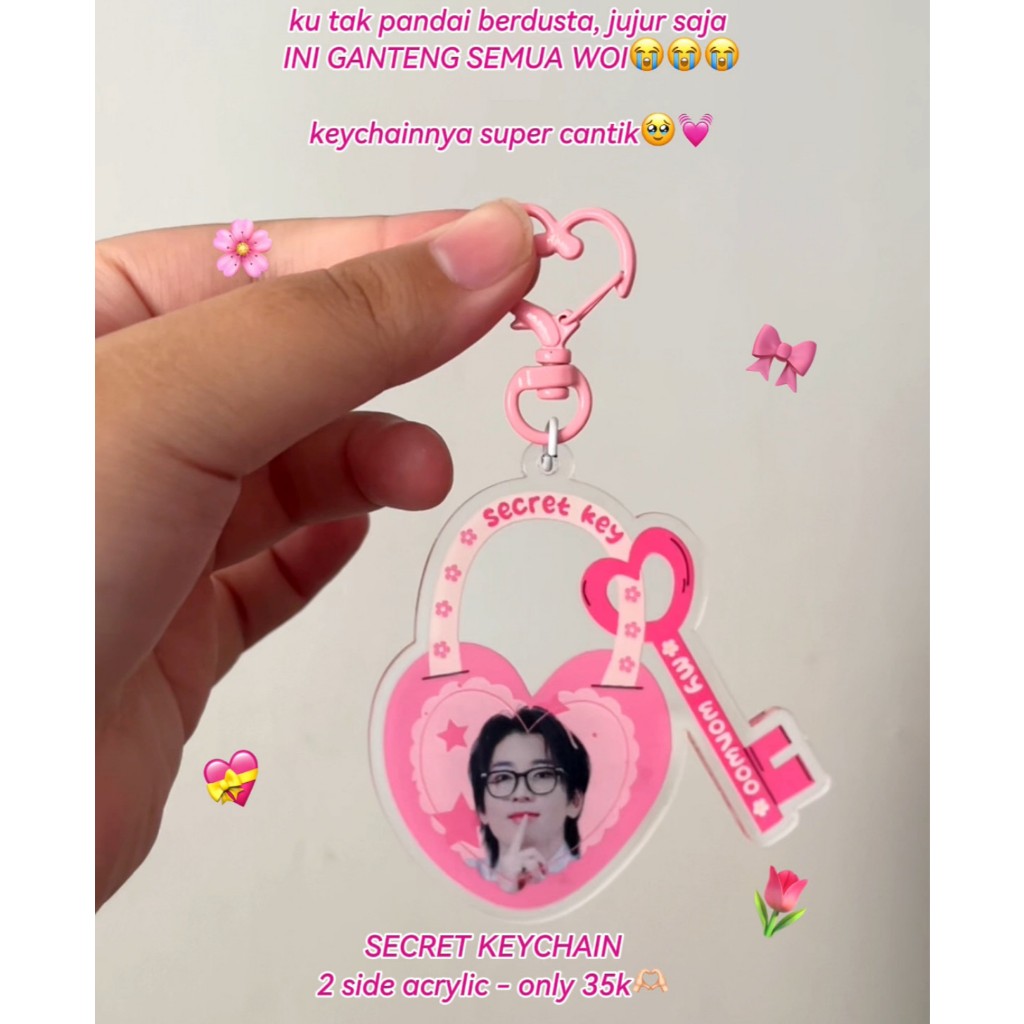 Jual SECRET KEYCHAIN ACRYLIC LOVE DOUBLE ACRYLIC IDOL KPOP BISA REQUEST ...