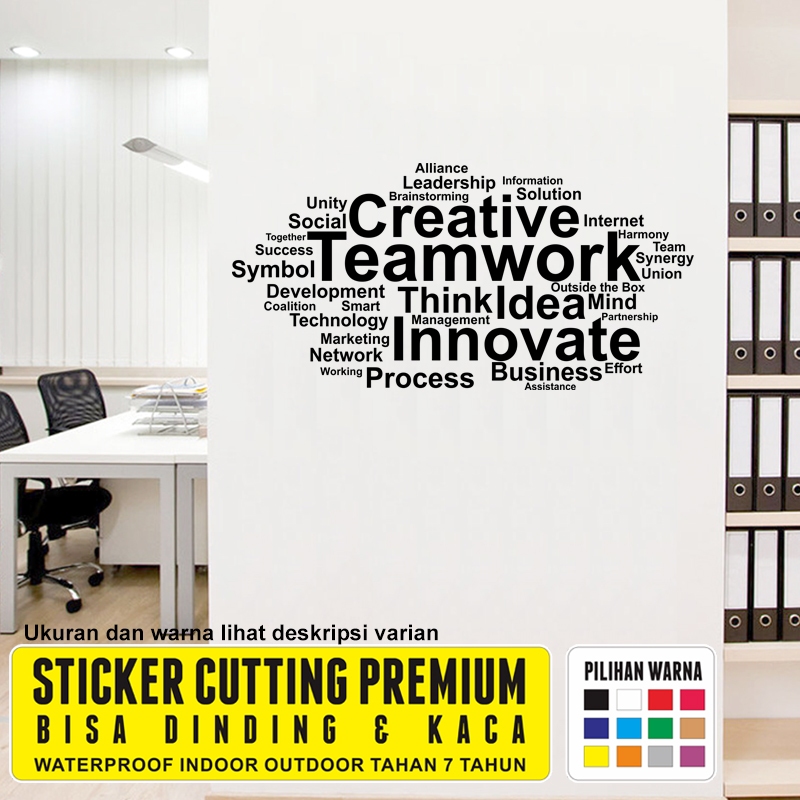Jual Stiker Dinding dan Kaca Kantor Ruang Kerja Quotes Motivasi ...