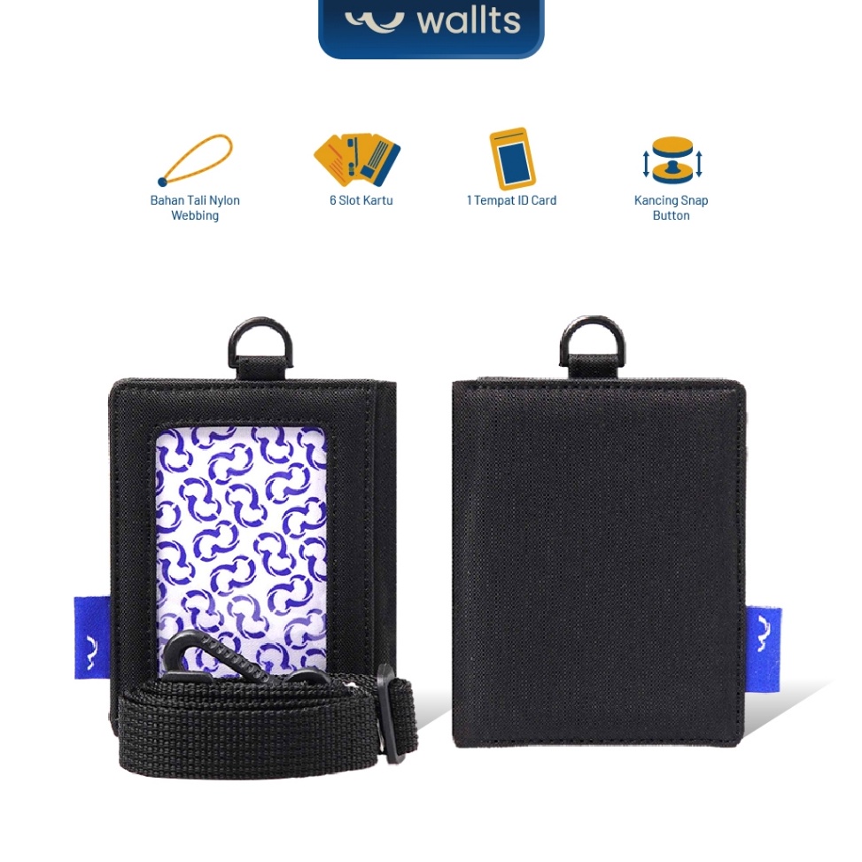 Jual Wallts Lorey Lanyard Name Tag Id Card Pria Wanita t T6P7 | Shopee ...