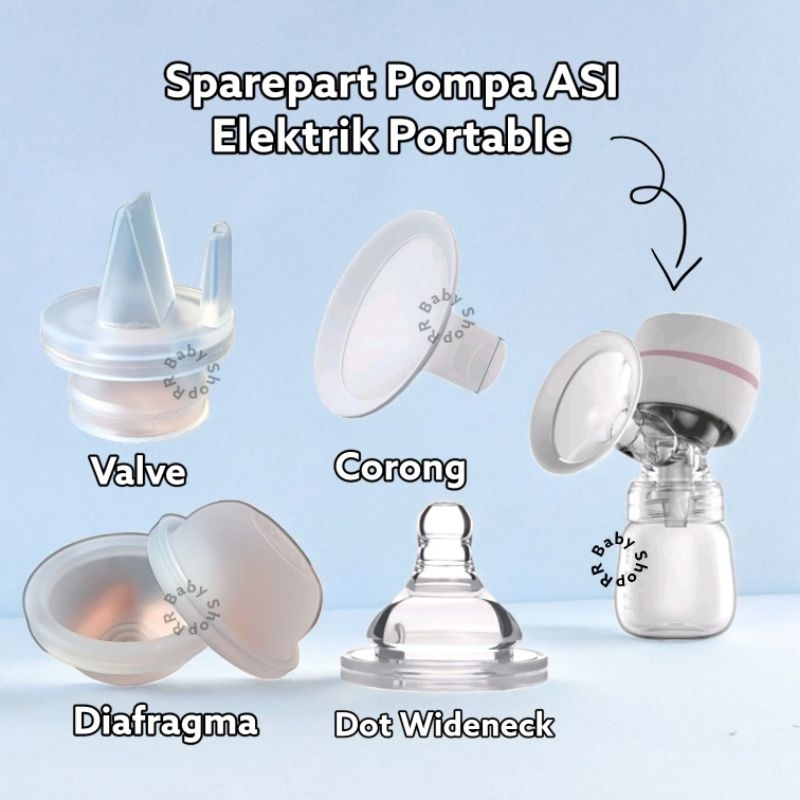 Jual Sparepart Pompa ASI Elektrik Portable Valve, Diafragma, Corong, Dot wideneck / Aksesoris ...