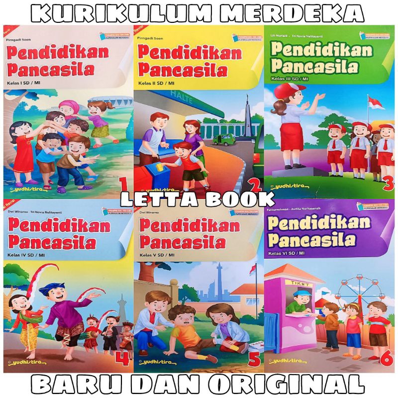 Jual BUKU PENDIDIKAN PANCASILA YUDHISTIRA KELAS 1 2 3 4 5 6 SD/MI KURIKULUM MERDEKA REVISI ...