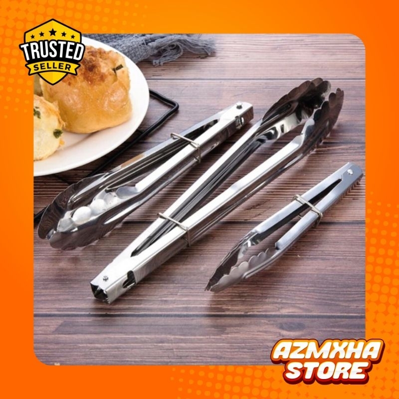 Jual [azmxha store] Capitan Stainless Steel Pencapit Gorengan Food ...