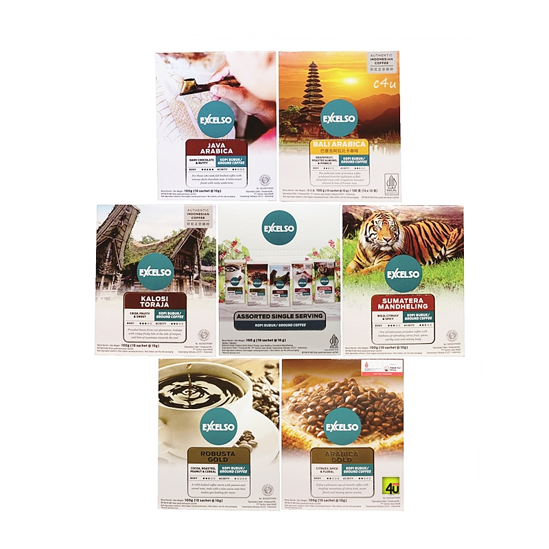 Jual Excelso - Single Serving Ground Coffee - BOX isi 10 sachet ...