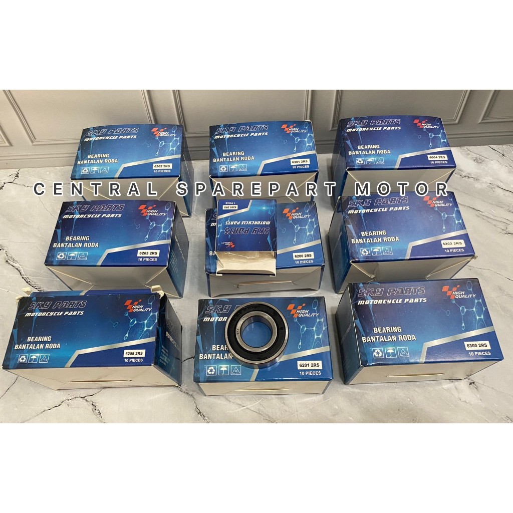 Jual Bantalan Roda / Bearing / Laher / Ball Bearing Sky Parts 2RS 1 Box 6000 / 6004 / 6200 ...